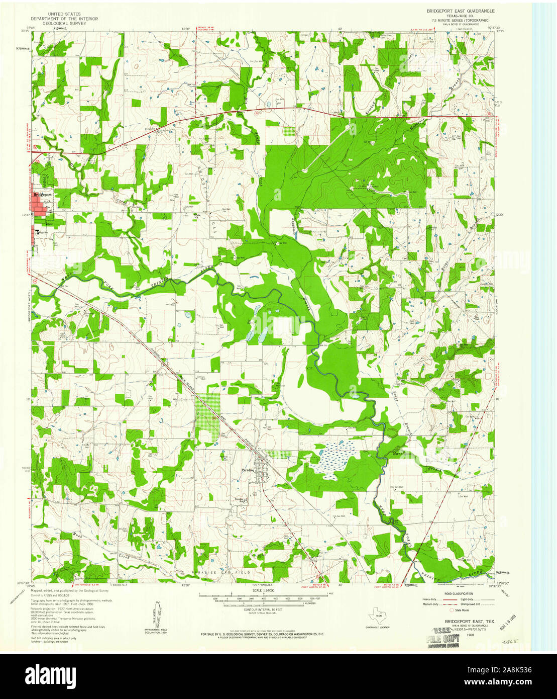 Map of bridgeport texas hi-res stock photography and images - Alamy