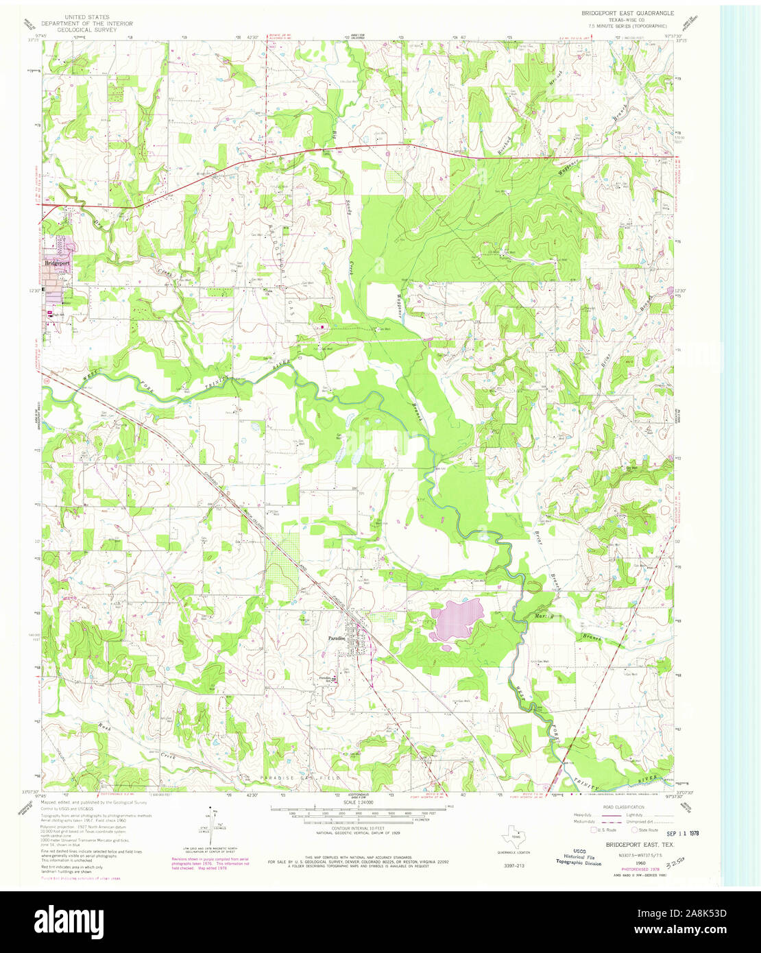 Map of bridgeport texas hi-res stock photography and images - Alamy