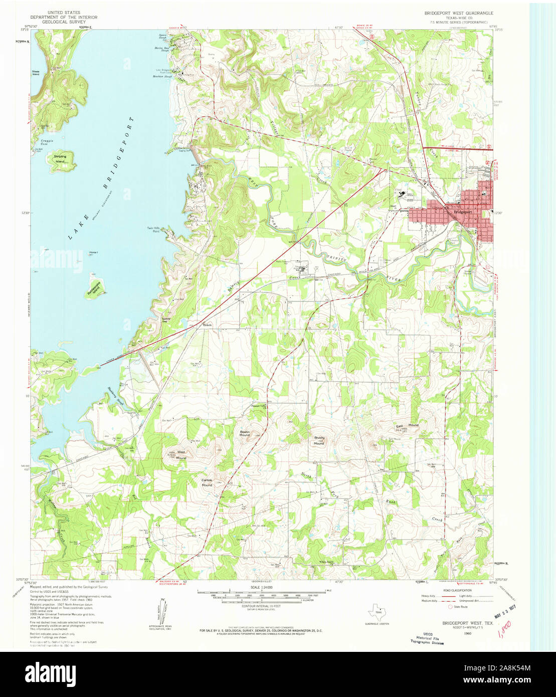 Map of bridgeport texas hi-res stock photography and images - Alamy
