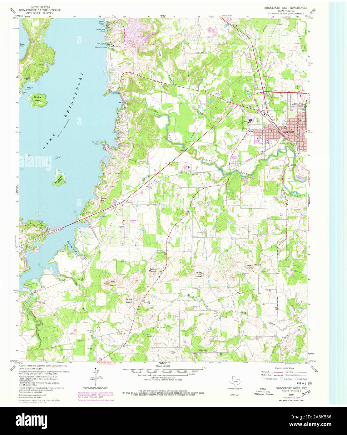 Map of bridgeport texas hi-res stock photography and images - Alamy