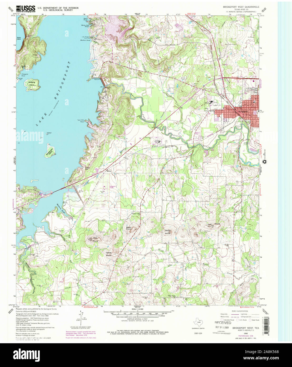 Map of bridgeport texas hi-res stock photography and images - Alamy