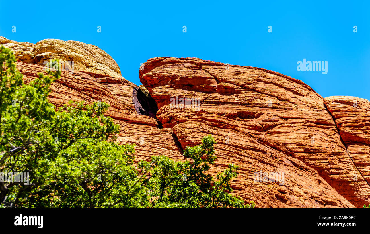 The Red and Yellow Sandstone Cliffs on the Sandstone Quarry Trail in ...