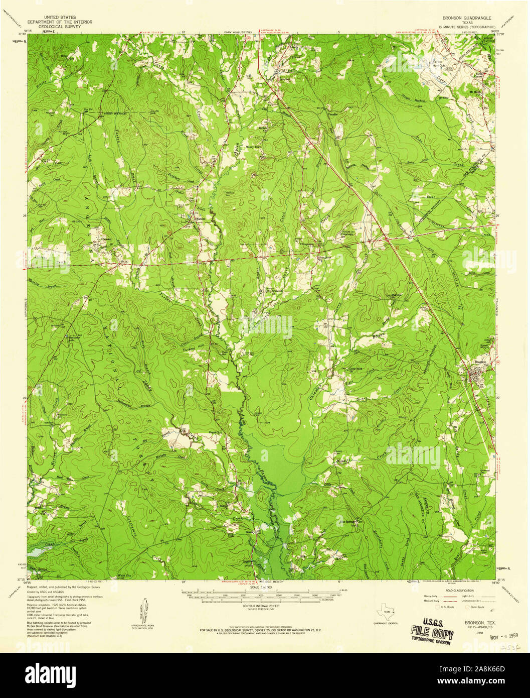 Bronson map hi-res stock photography and images - Alamy