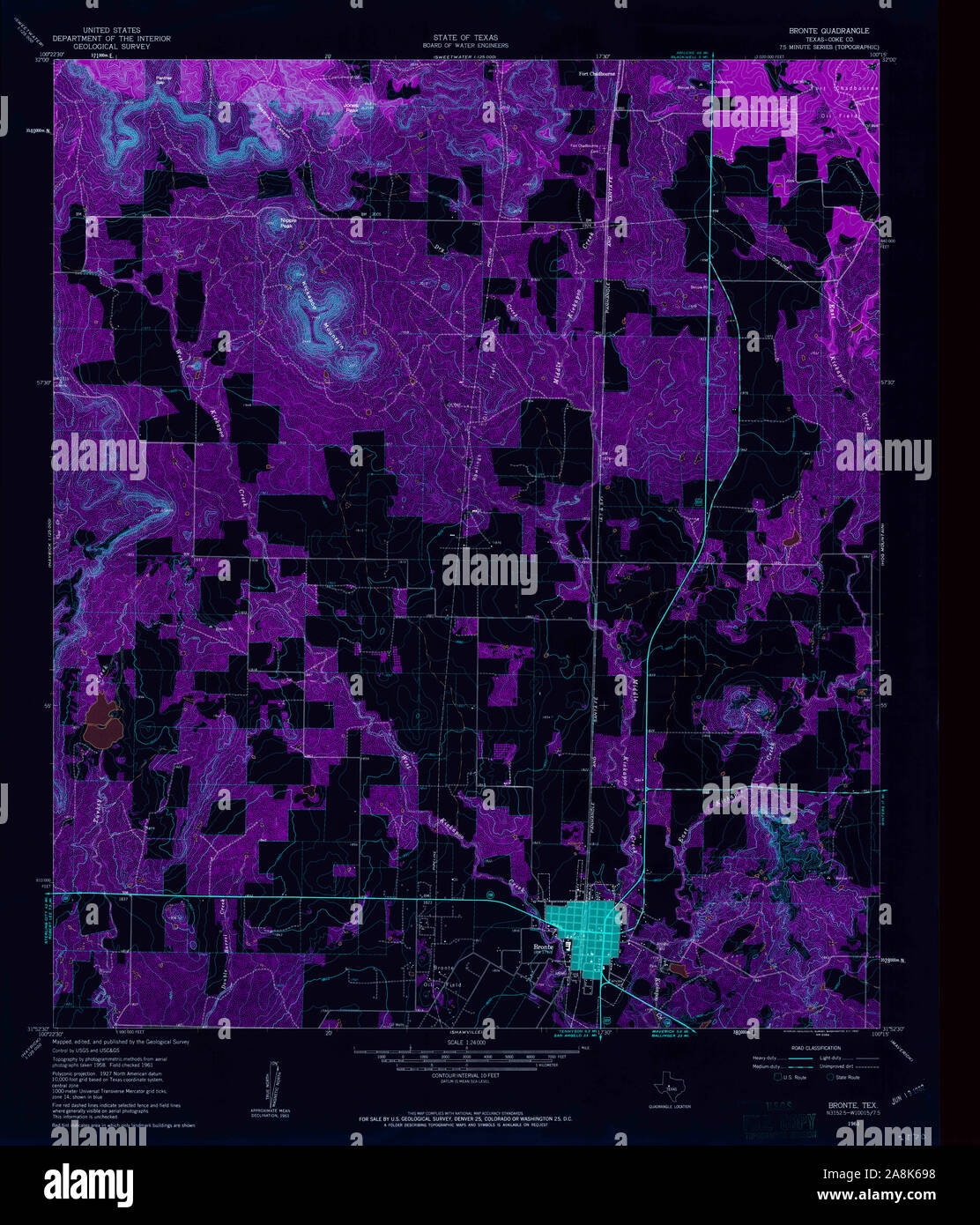 Map of bronte hi-res stock photography and images - Alamy