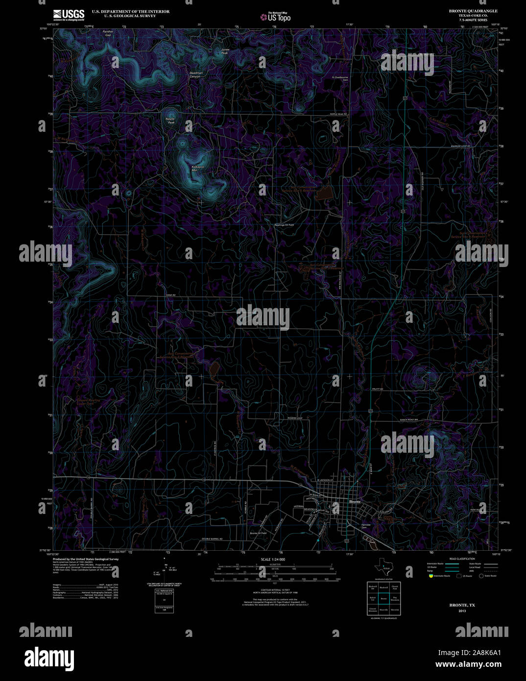 Map of bronte hi-res stock photography and images - Alamy
