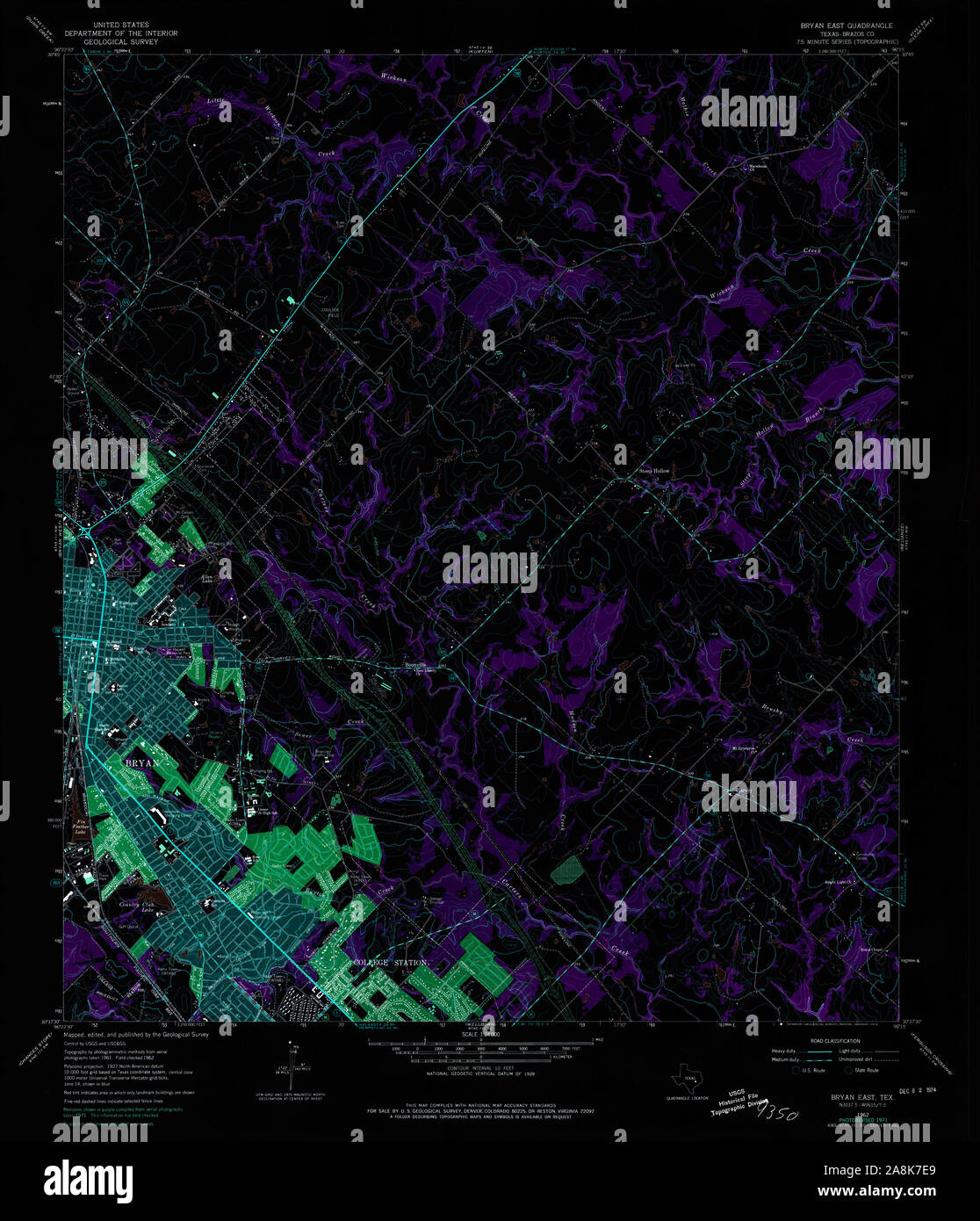 Map of bryan texas hi-res stock photography and images - Alamy