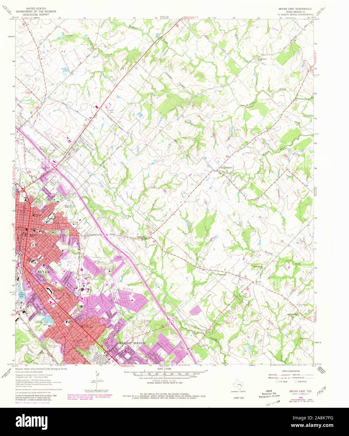 Map of bryan texas hi-res stock photography and images - Alamy