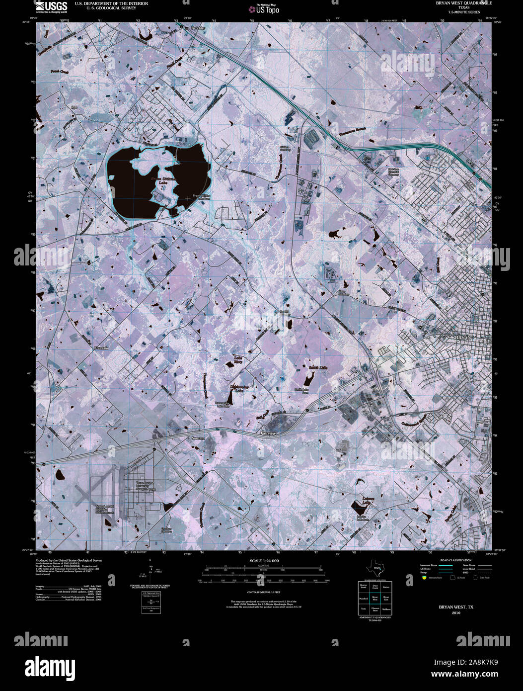 Map of bryan texas hi-res stock photography and images - Alamy