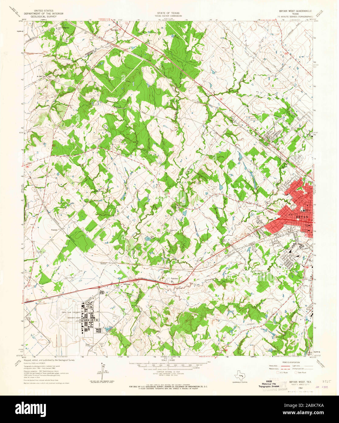 Map of bryan texas hi-res stock photography and images - Alamy