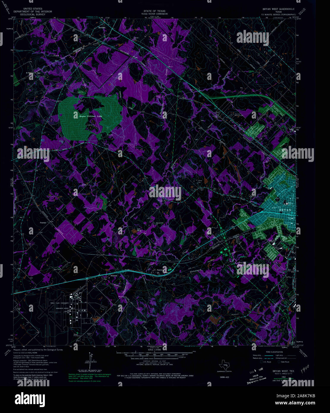 Bryan texas map hi-res stock photography and images - Alamy