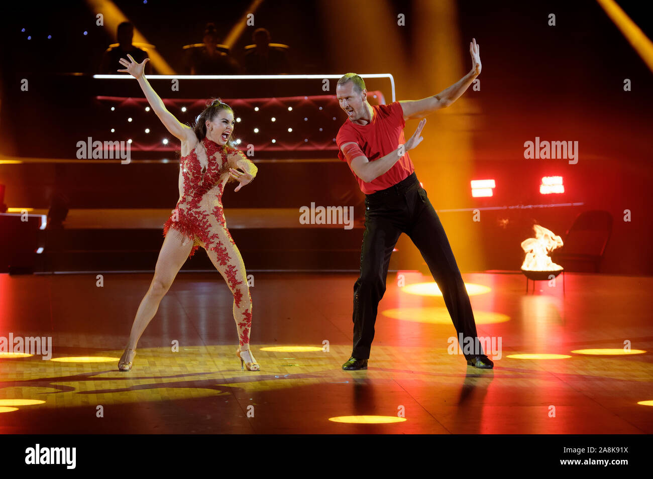 Dortmund, Germany. 09th Nov, 2019. Professional dancer Renata Lusin and ...