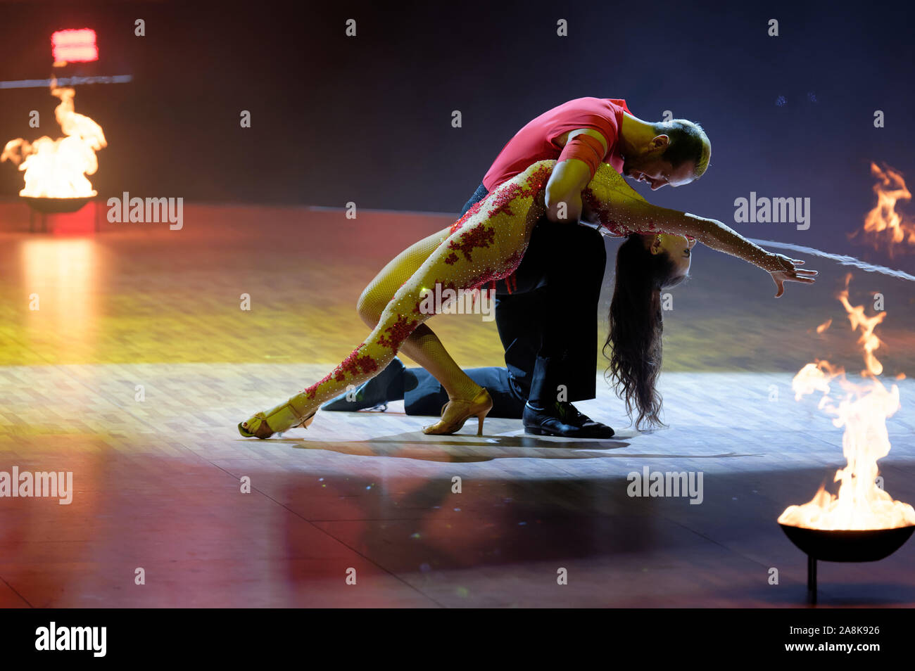 Dortmund, Germany. 09th Nov, 2019. Professional dancer Renata Lusin and ...