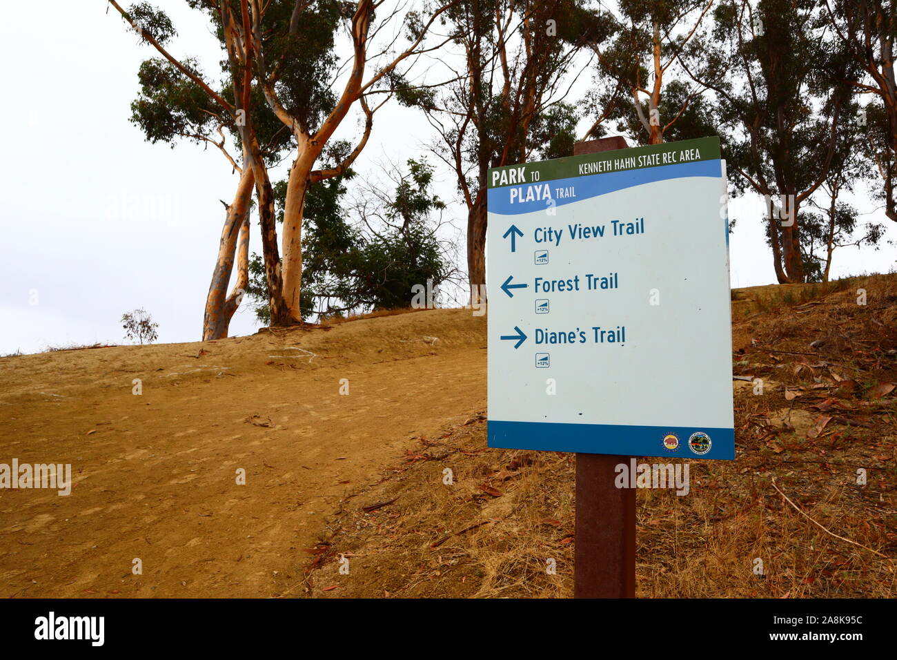 Detail view of KENNETH HAHN STATE RECREATION AREA. A State Park unit of ...