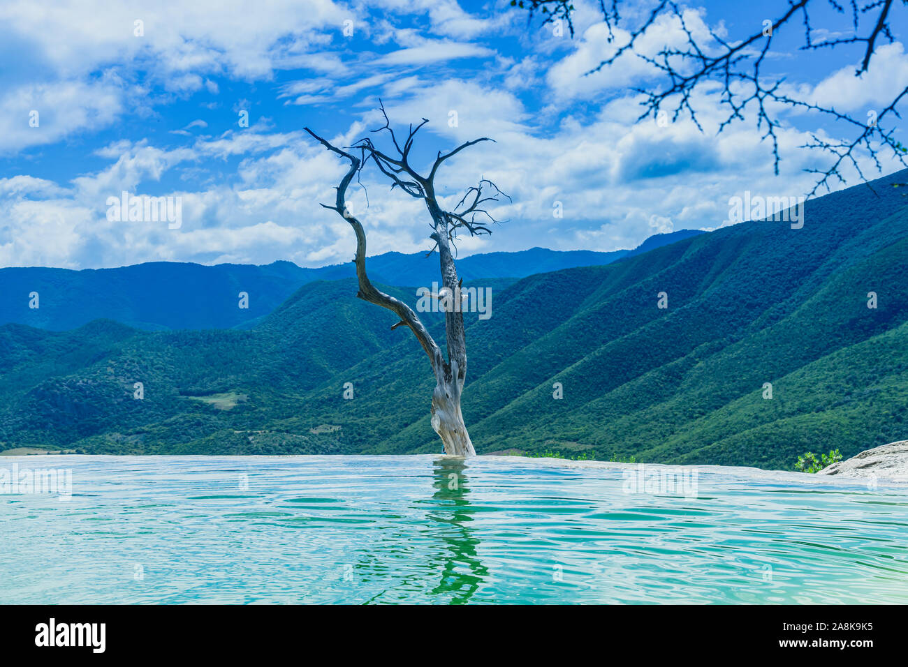 Water Falls "Hierve el Agua" in Oaxaca, Mexico Stock Photo - Alamy