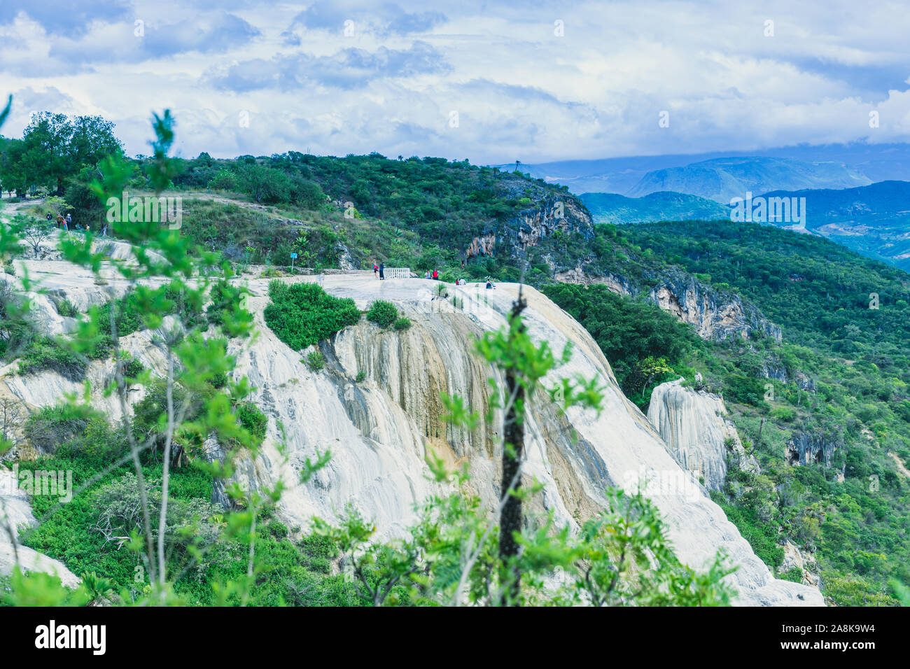 Water Falls "Hierve el Agua" in Oaxaca, Mexico Stock Photo - Alamy
