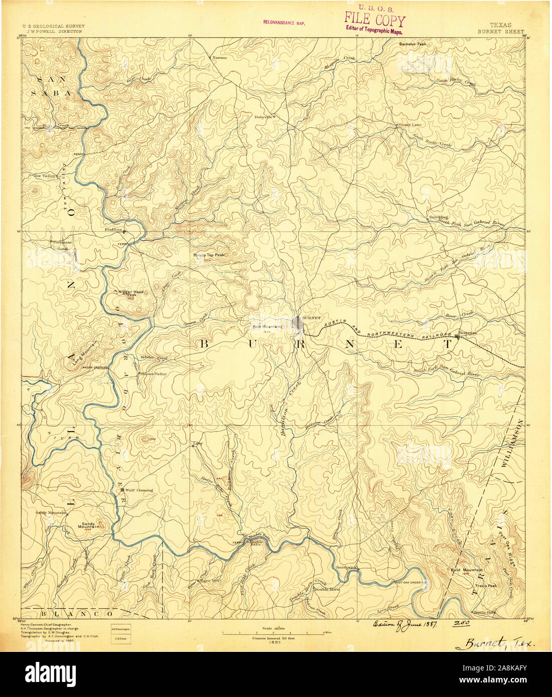 Burnet texas map hi-res stock photography and images - Alamy