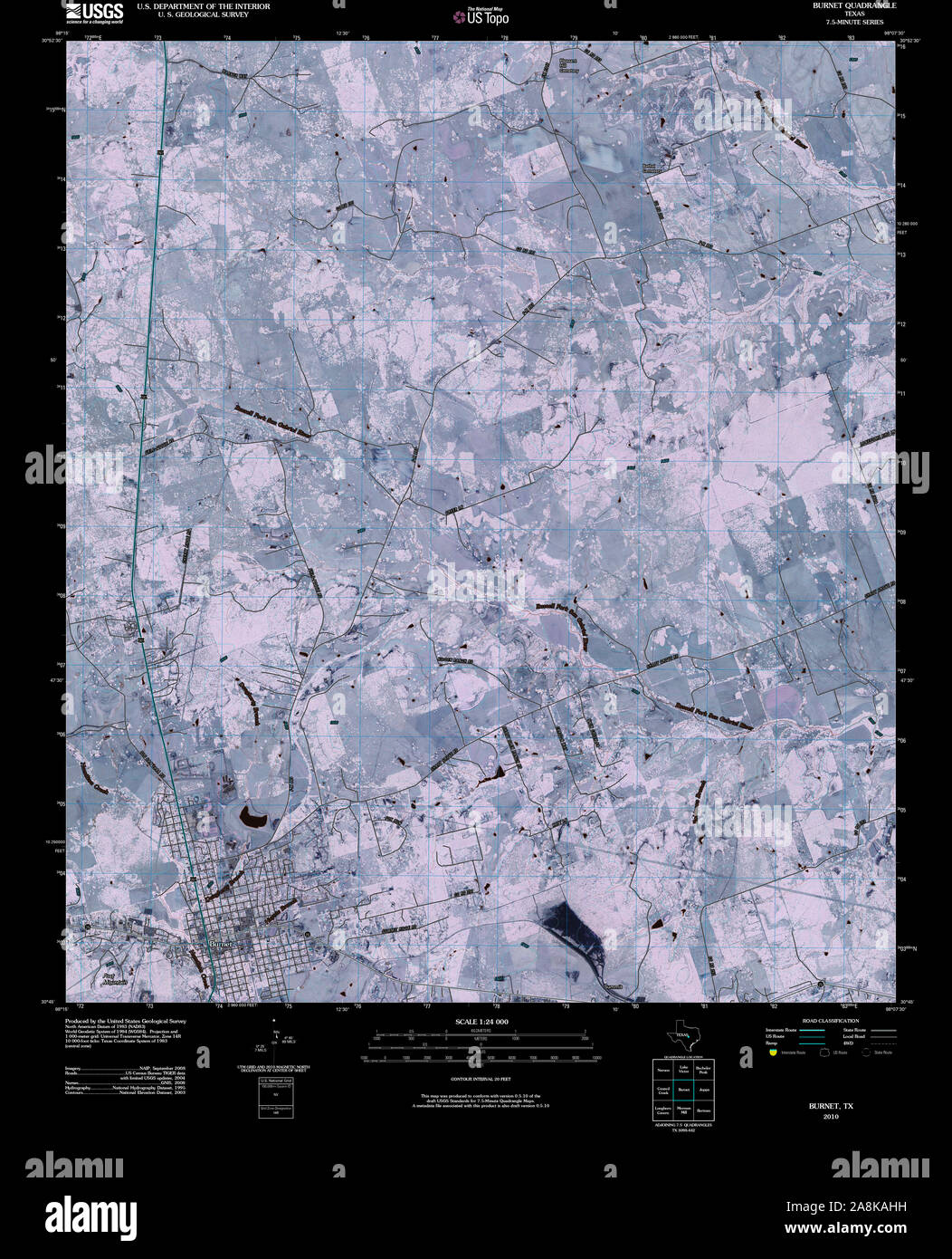 Burnet texas map hi-res stock photography and images - Alamy