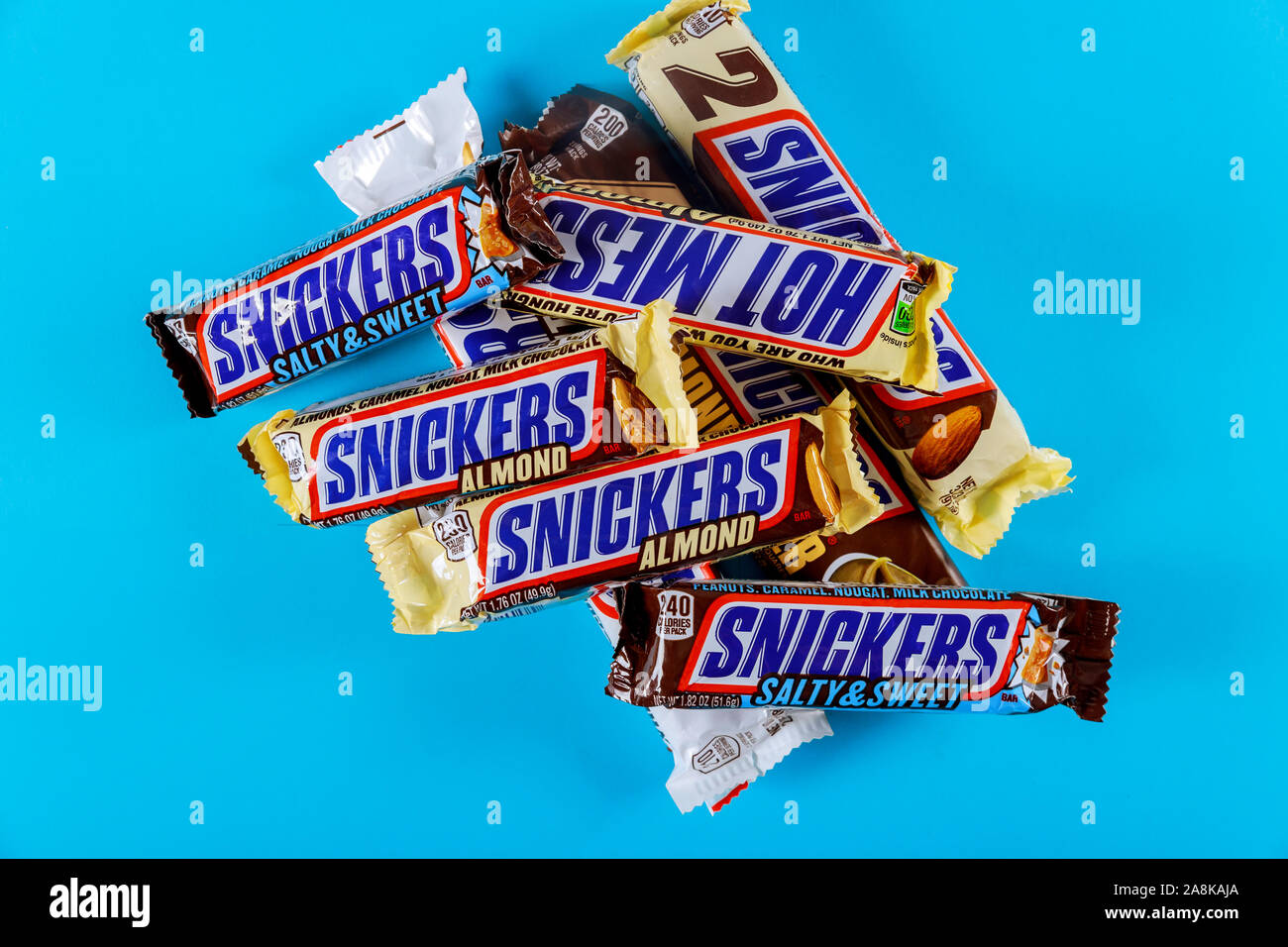 Snickers chocolate bar isolated on hi-res stock photography and images ...