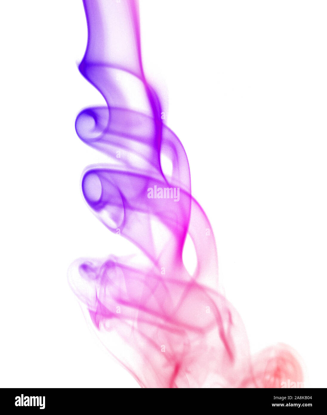 Abstract Violet smoke on white background, Violet background,Violet ink ...