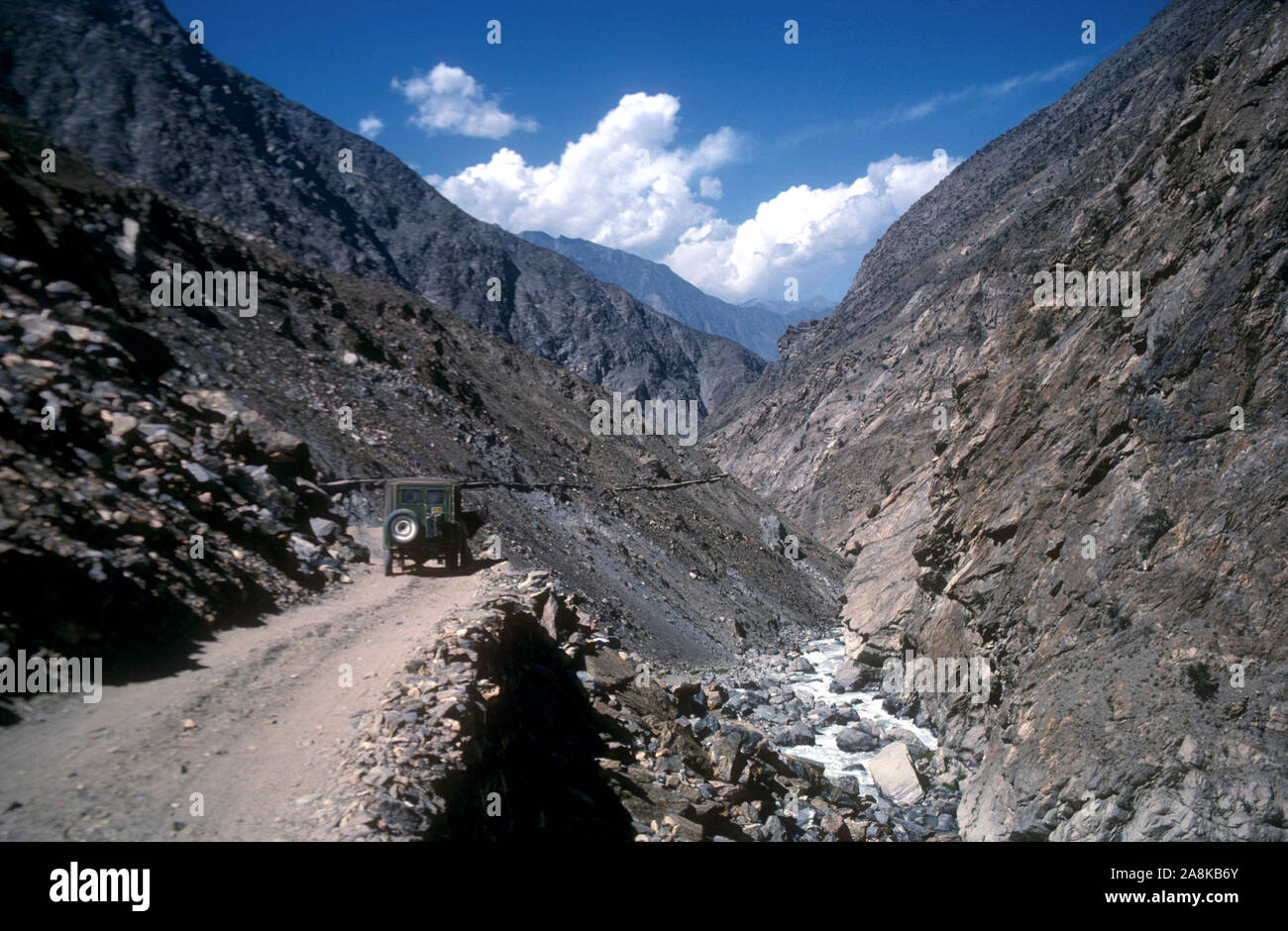 The original Silk Road through northern Pakistan 1980 now paved and ...