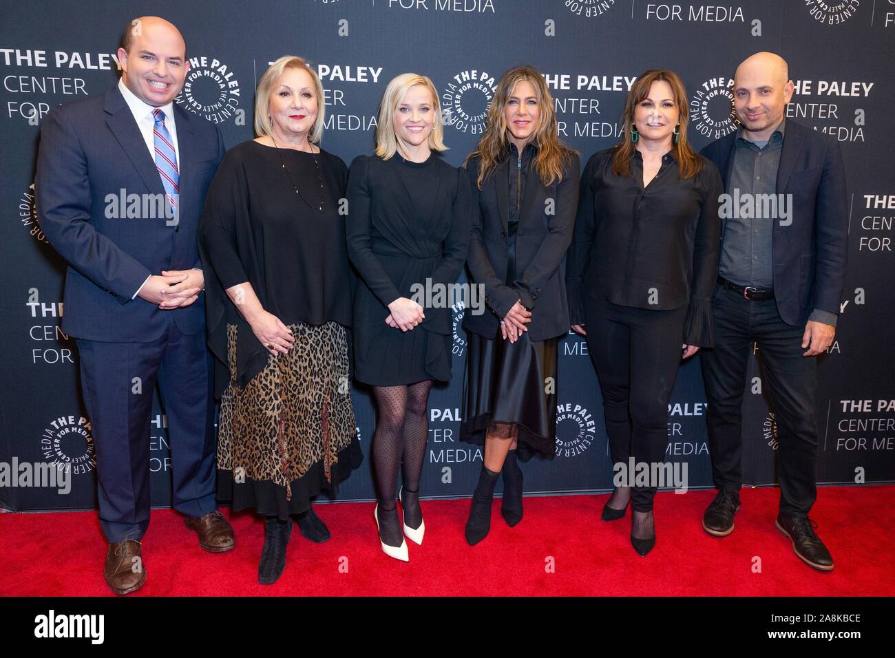 NEW YORK, NY - OCTOBER 29: Brian Stelter, Mimi Leder, Reese Witherspoon ...