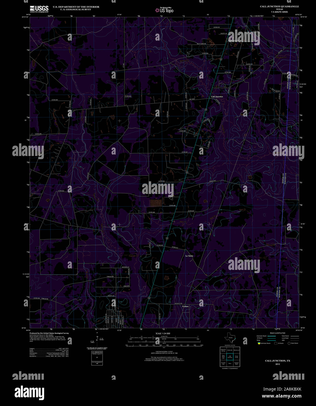 Map of junction texas hi-res stock photography and images - Alamy