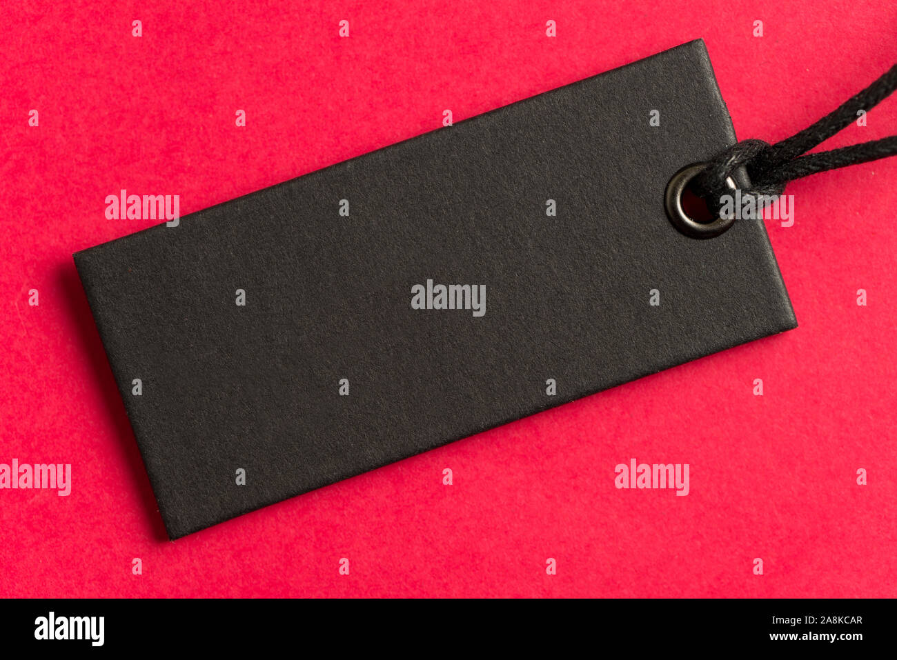 Blank black label tag Stock Photo - Alamy