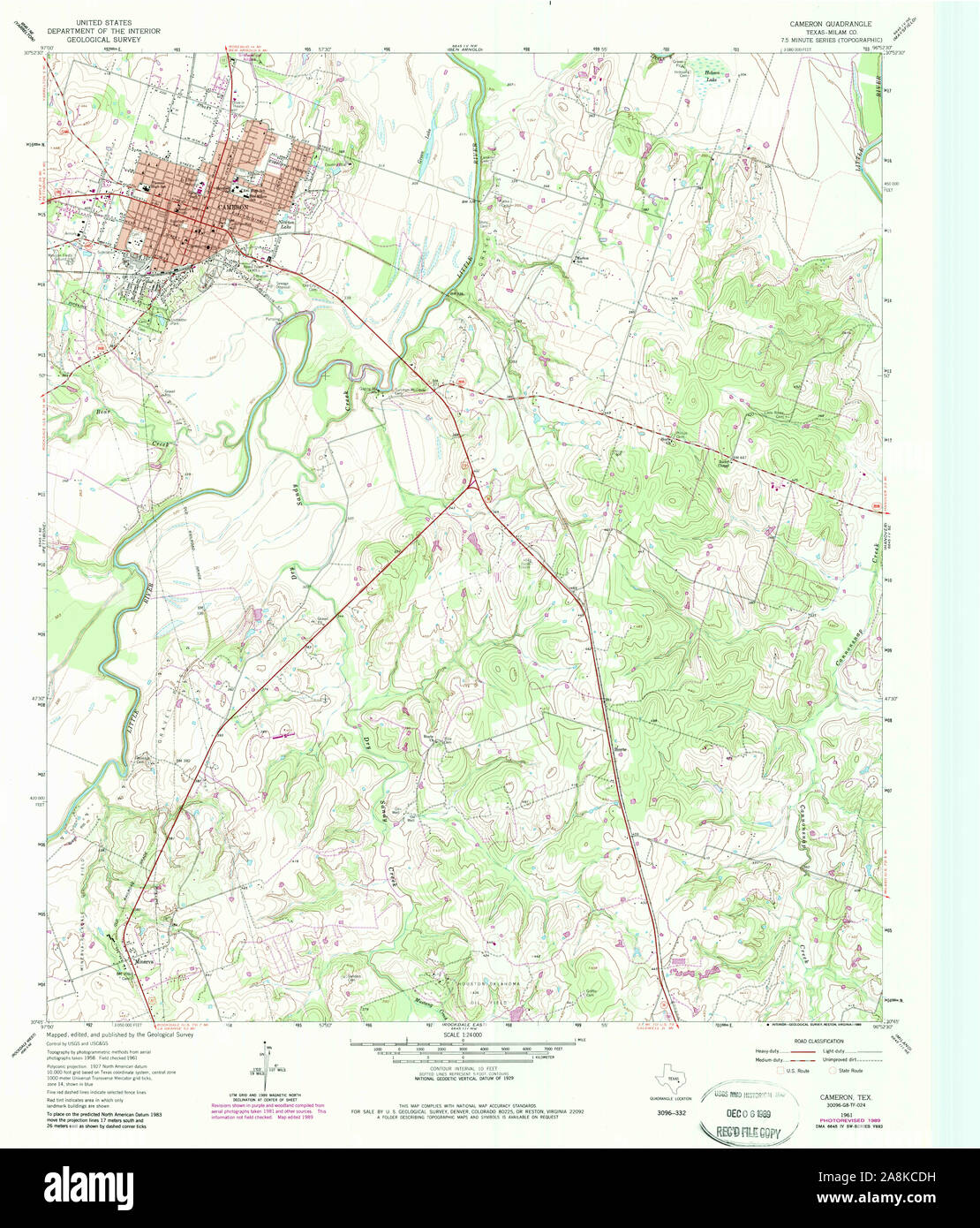 Map of cameron texas hi-res stock photography and images - Alamy