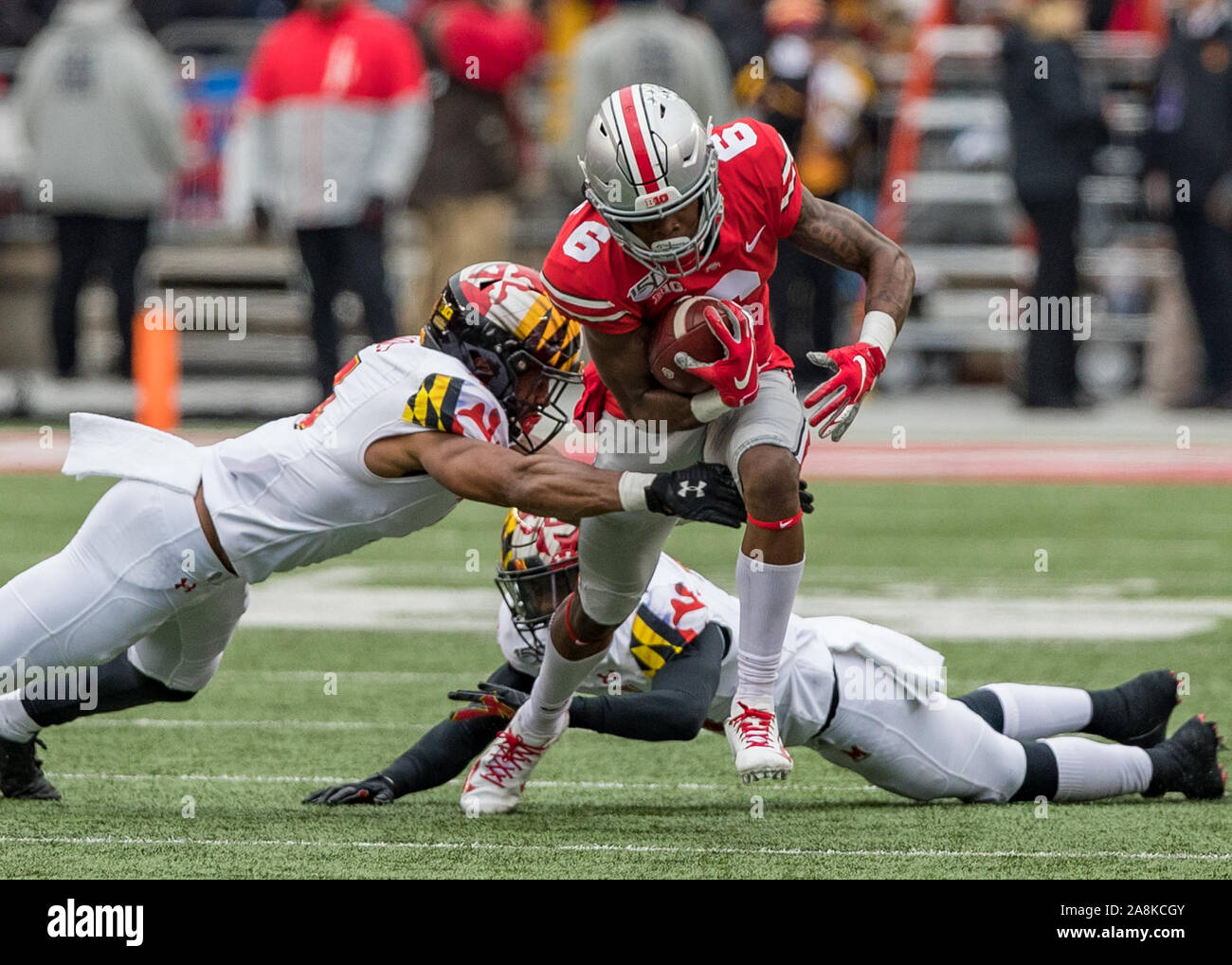 Columbus, Ohio, USA. 9th Nov, 2019. Ohio State Buckeyes wide receiver ...