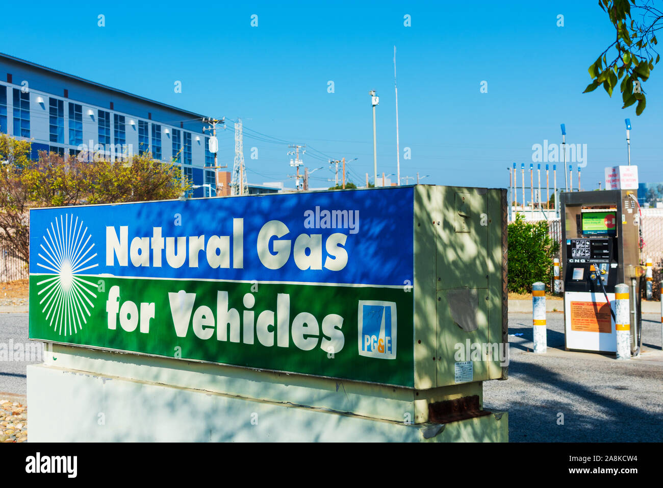 Compressed natural gas vehicle fueling hi-res stock photography and ...