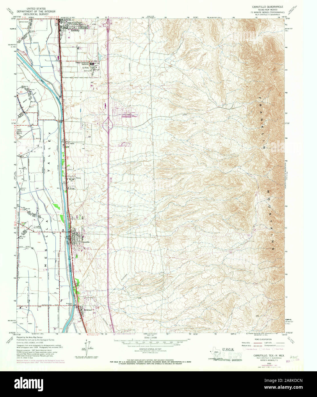Map of canutillo hi-res stock photography and images - Alamy