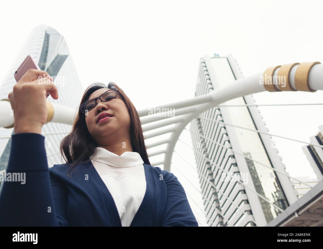 Businesswoman walking outdoor talking hi-res stock photography and ...