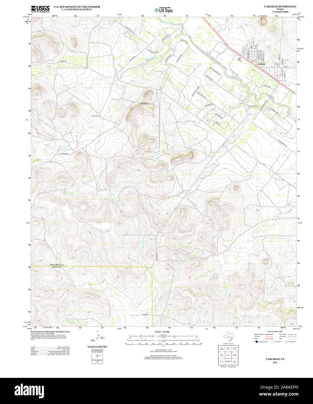 Map of carlsbad hi-res stock photography and images - Alamy