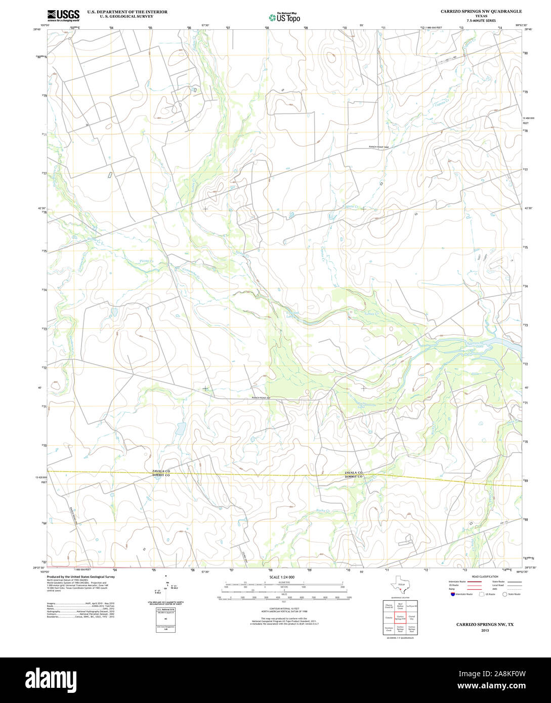 Map of carrizo springs hi-res stock photography and images - Alamy