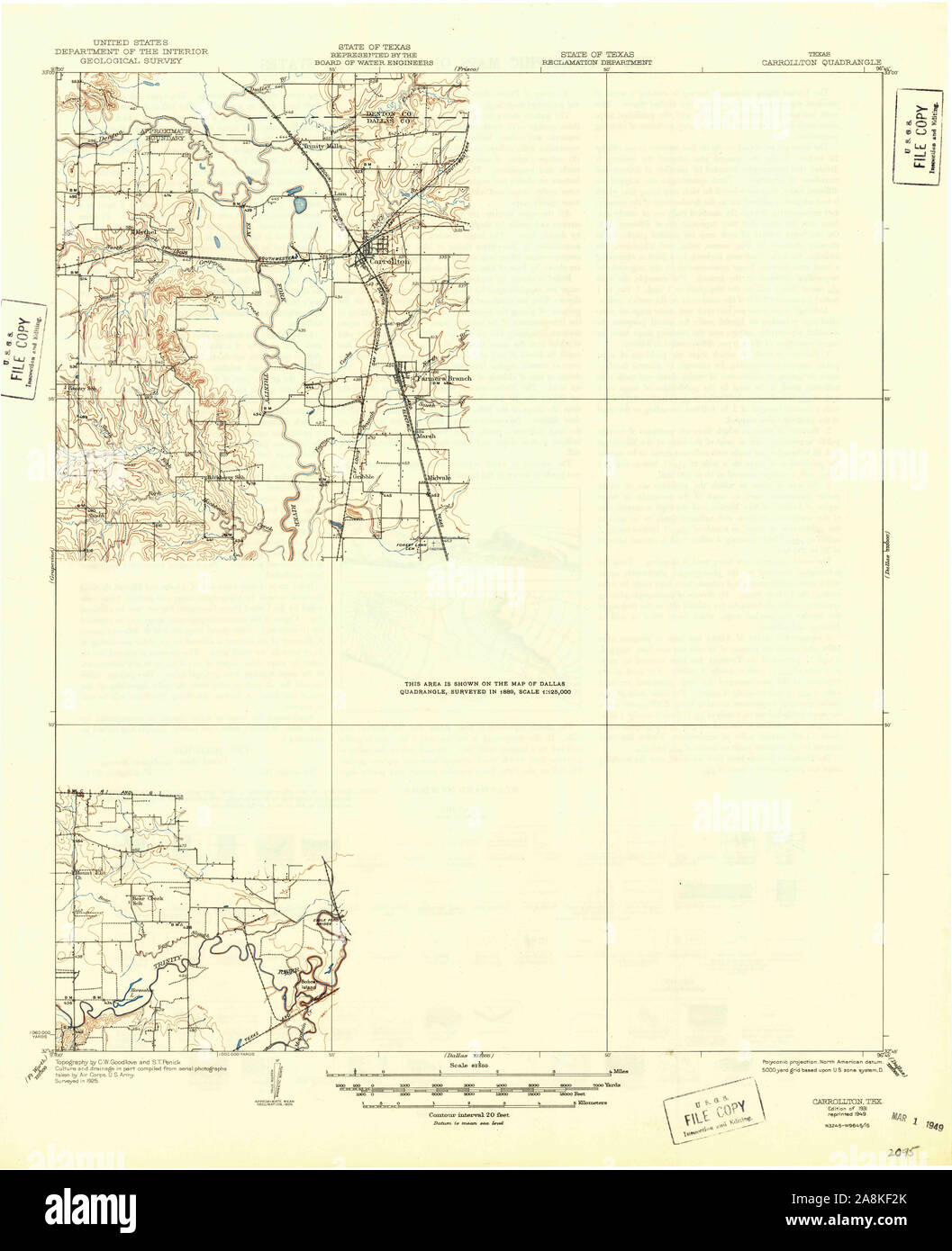 Carrollton tx map hi-res stock photography and images - Alamy