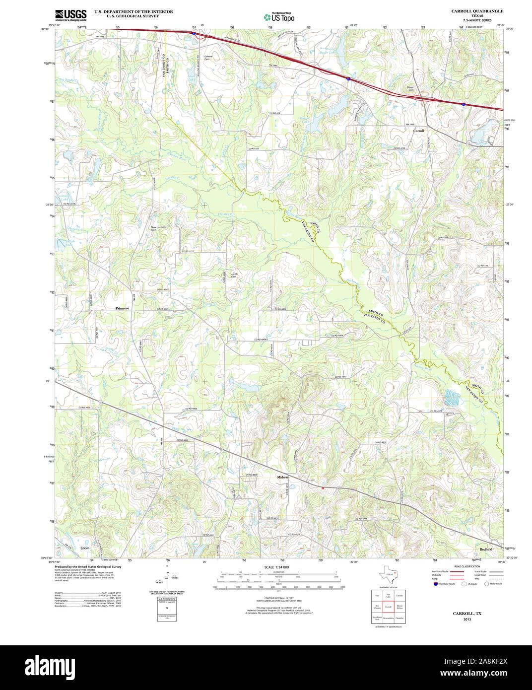 Map of carroll Cut Out Stock Images & Pictures - Alamy