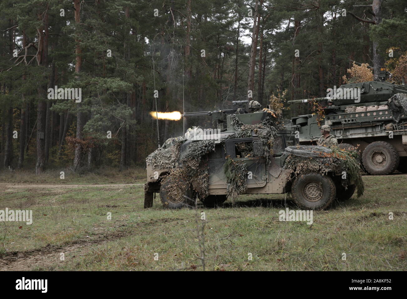 U.S. Soldiers with Outlaw Troop, 4th Squadron, 2nd Cavalry Regiment ...