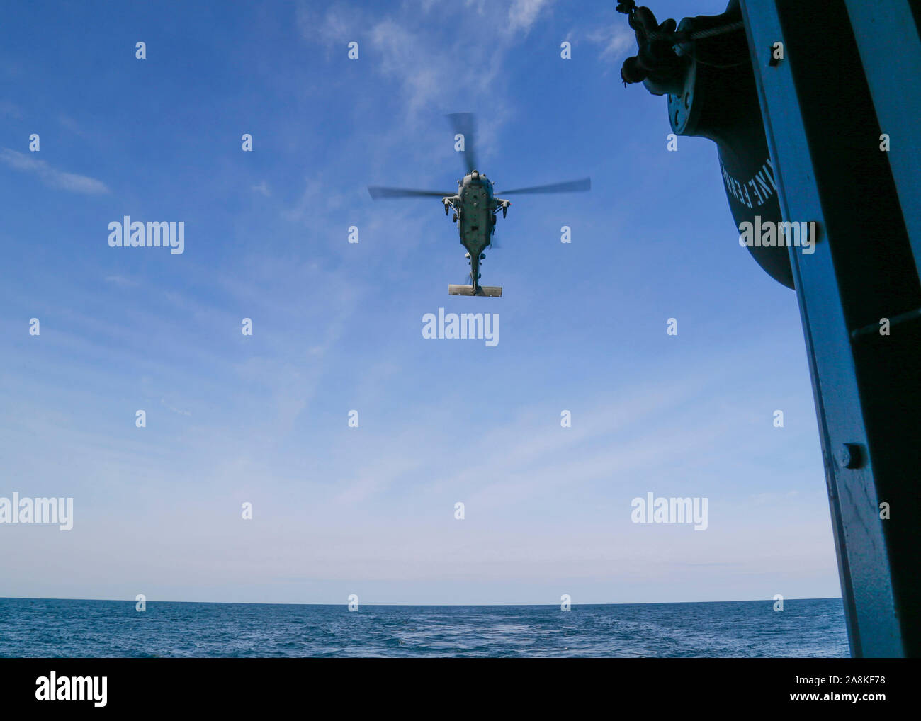 ATLANTIC OCEAN (Nov. 7, 2019) An MH-60S Sea Hawk helicopter, assigned ...