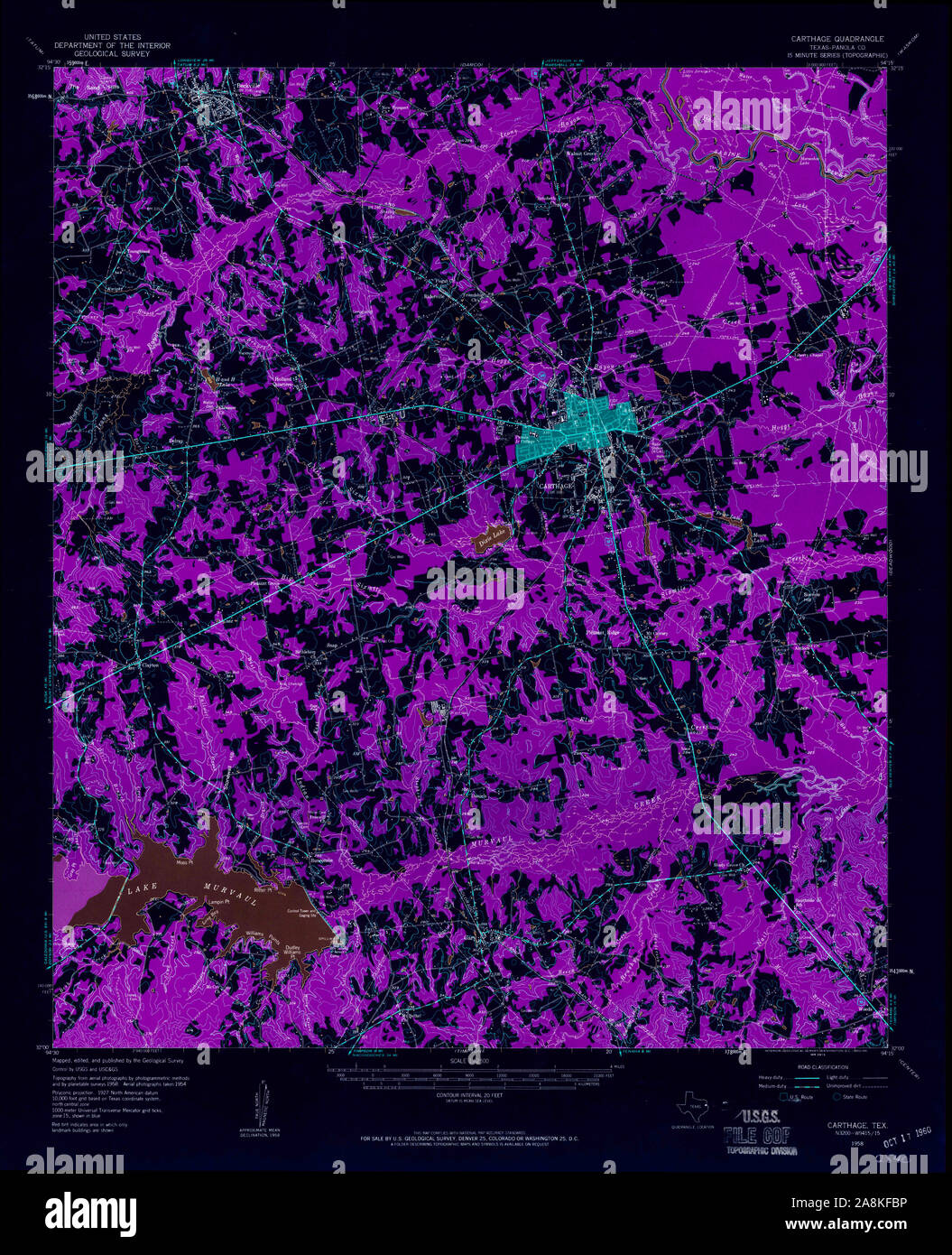 Carthage texas map hi-res stock photography and images - Alamy