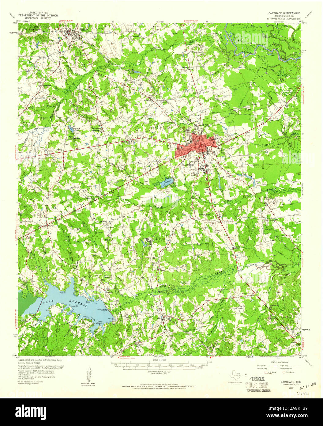 Map of carthage texas hi-res stock photography and images - Alamy