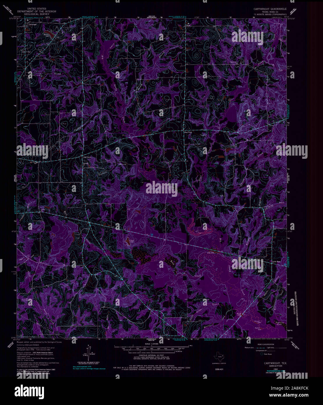 Map of cartwright hi-res stock photography and images - Alamy