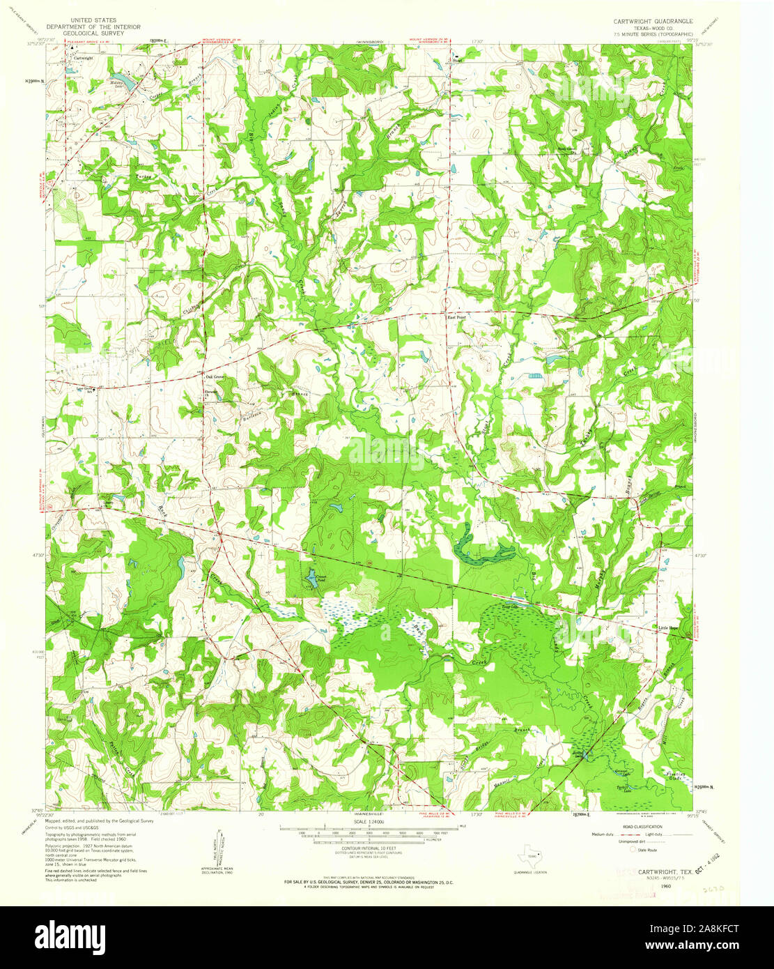 Map of cartwright hi-res stock photography and images - Alamy