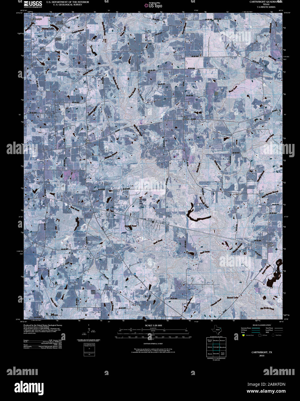 Map of cartwright hi-res stock photography and images - Alamy