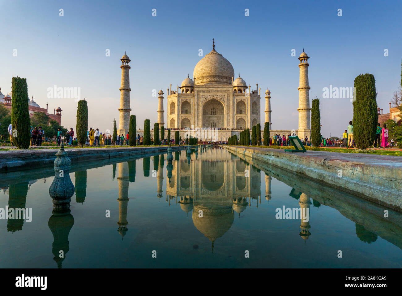 Taj Mahal, a mausoleum of white marble in Agra, India Stock Photo - Alamy