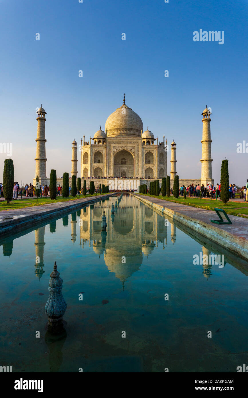Taj Mahal, a mausoleum of white marble in Agra, India Stock Photo - Alamy