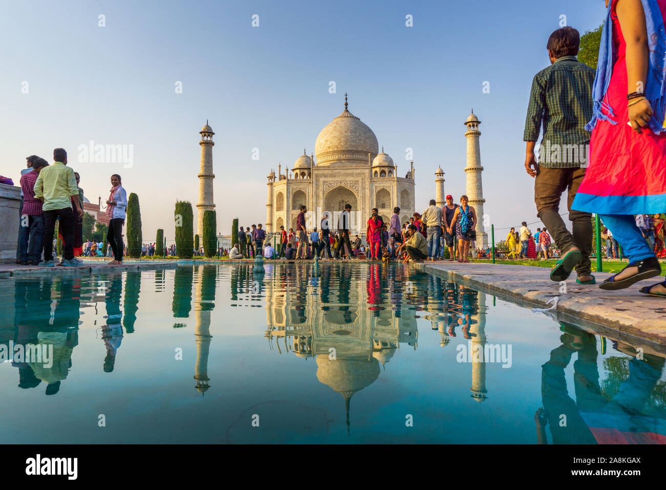 Taj Mahal, a mausoleum of white marble in Agra, India Stock Photo - Alamy