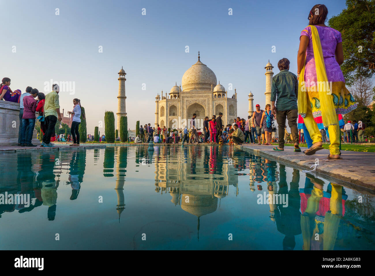 Taj Mahal, a mausoleum of white marble in Agra, India Stock Photo - Alamy