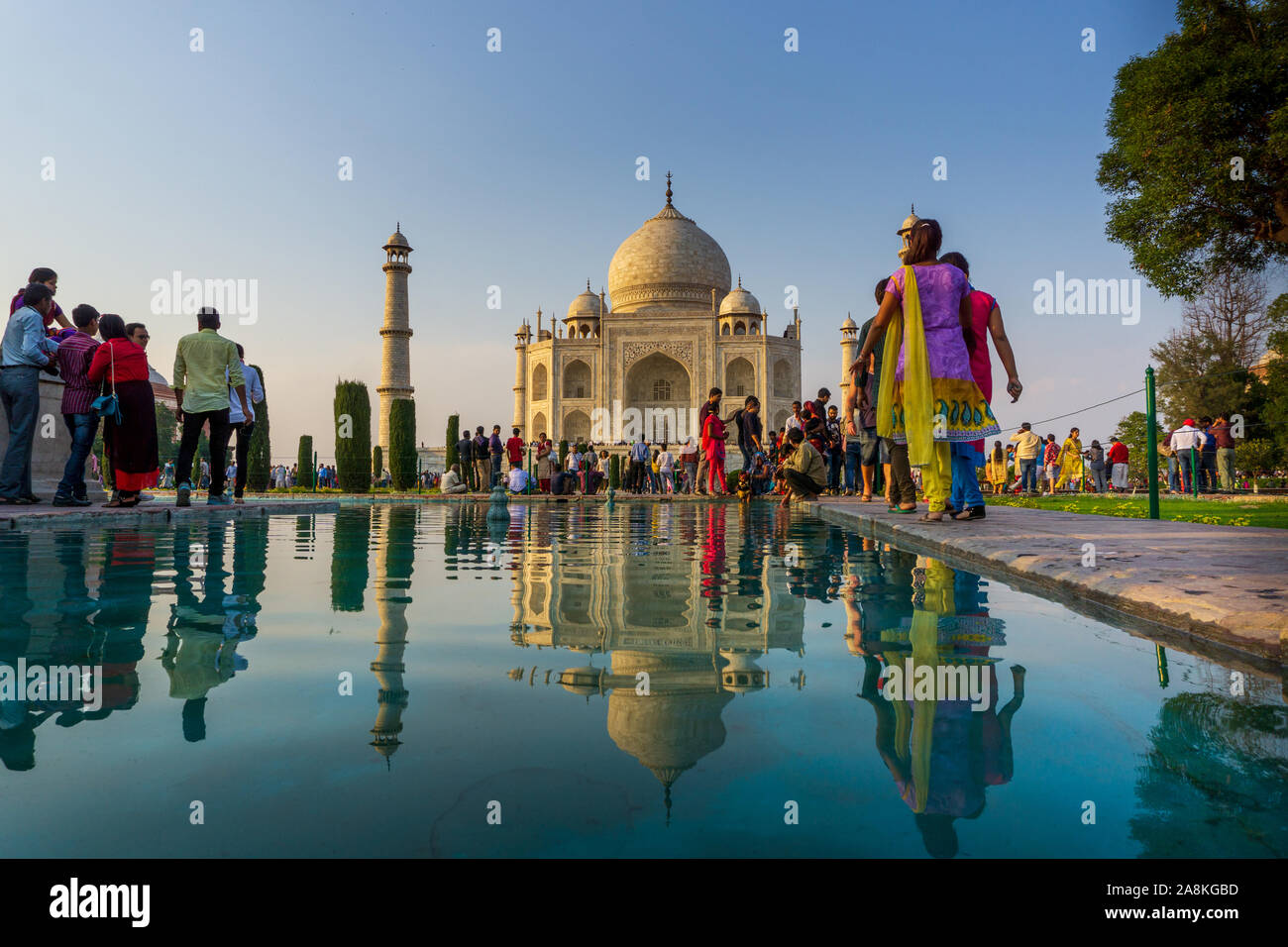 Taj Mahal, a mausoleum of white marble in Agra, India Stock Photo - Alamy