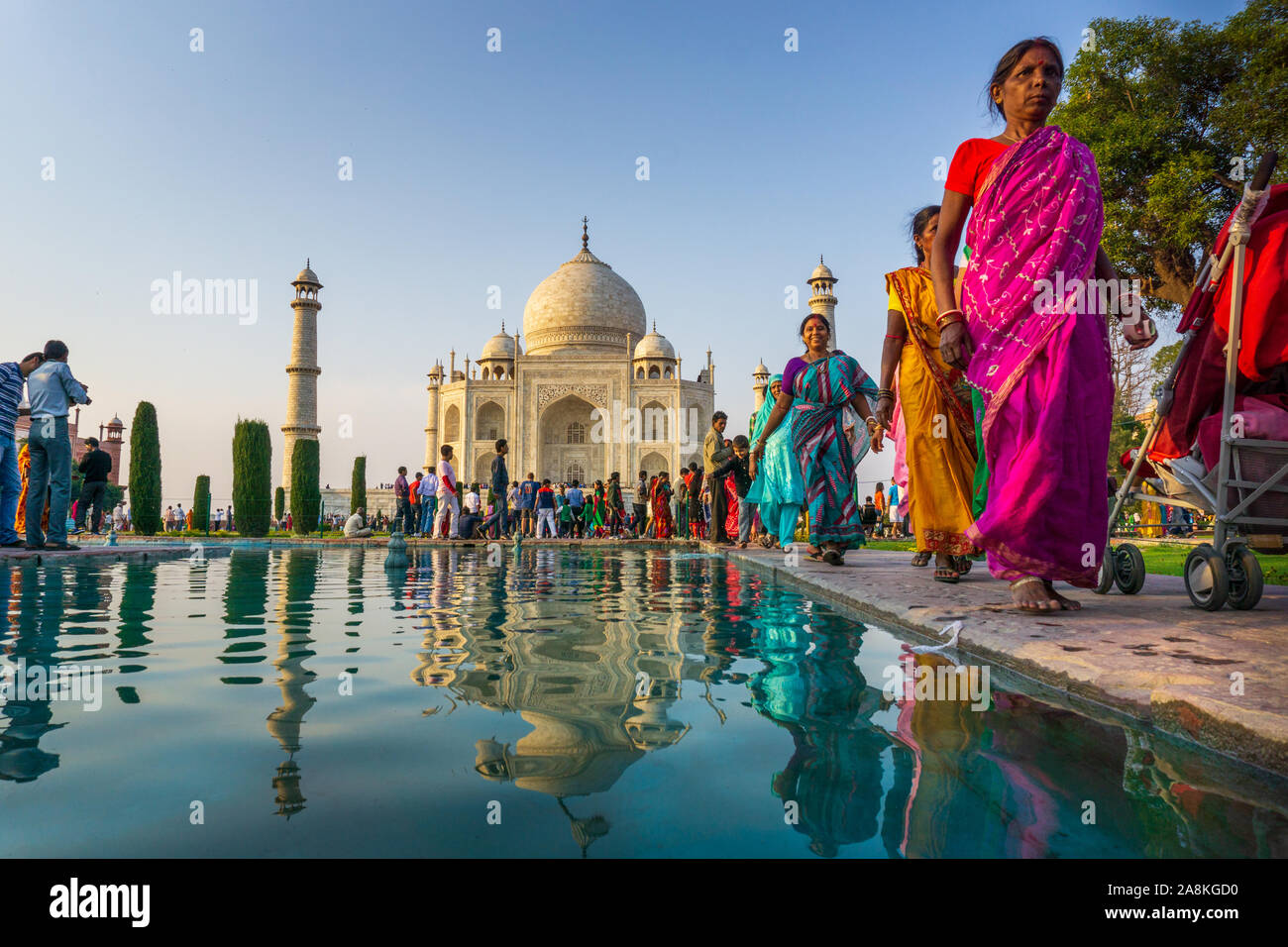 Taj Mahal, a mausoleum of white marble in Agra, India Stock Photo - Alamy