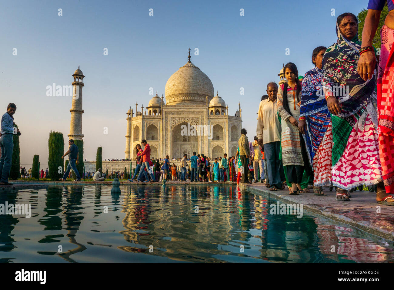 Taj Mahal, a mausoleum of white marble in Agra, India Stock Photo - Alamy
